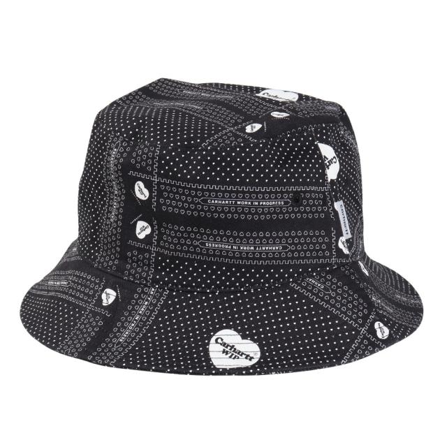 カーハート(CARHARTT)グラフィックバケットハット Heart Bandana AOP Black I03320924M…