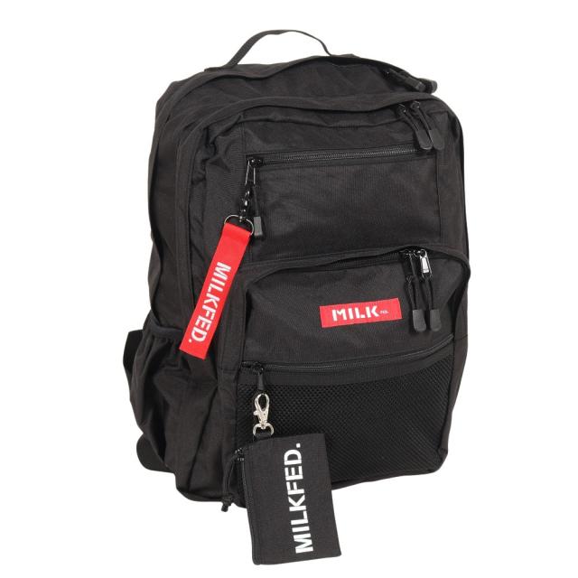 ミルクフェド(MILKFED.)ダブルジップ バックパック 103202053019-RED(Men’s、Lady’s)