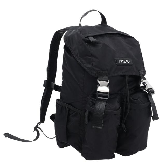 ミルクフェド(MILKFED.)ロゴ PLATE バックパック 103241053005-BLACK(Men’s、Lady’s…