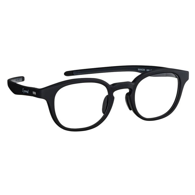 アイヴォル(EYEVOL)メガネフレーム マンジン マットブラック ライトグレー MANGIN 48 MBK-LG※フレームの…