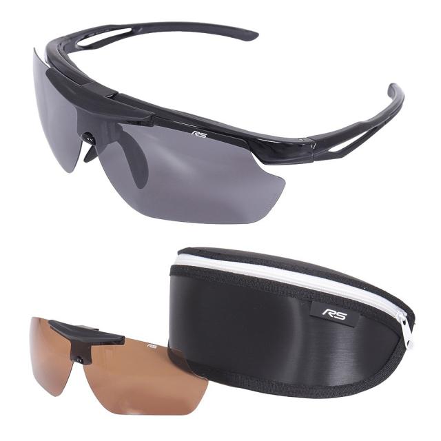 レボリューションスポーツ(RevolutionSports)サングラス RS-S114 C-1 跳ね上げ式 UV 交換レンズ付…