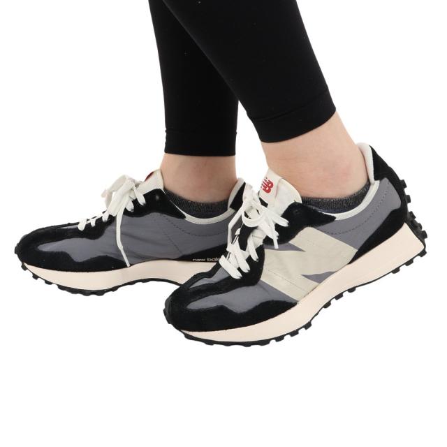 ニューバランス(new balance)スニーカー 黒 327 ブラック グレー MS327CI D 厚底 ナイロン スエード…の通販はau ...