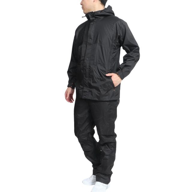 マック(Makku)レインウェア 上下 クロスオーバーレインスーツ ブラック AS-8510 BK ブラック 収納袋付(Men…の通販はau ...