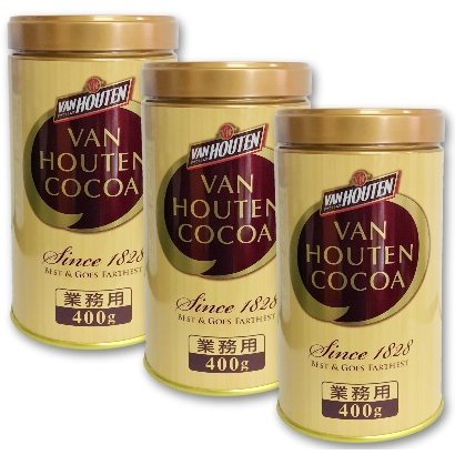 バンホーテン ゴールドラベル ピュアココア 400g × 3缶 業務用 沖縄配送不可