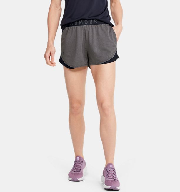 アンダーアーマー レディース Under Armour Play Up 3.0 Shorts トレーニングパンツ ショーツ Carbon Heather/Black