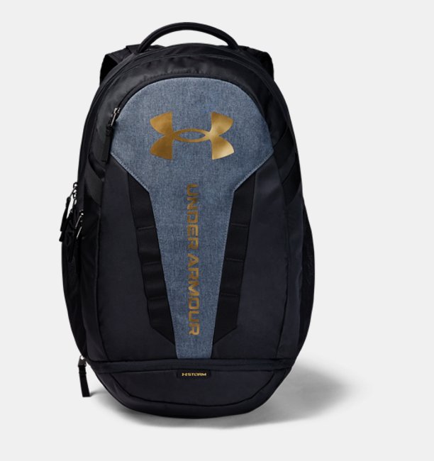 アンダーアーマー メンズ バックパック リュックサック Under Armour UA Hustle 5.0 Backpack - Black/Black Medium Heather