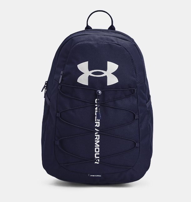 アンダーアーマー メンズ バックパック リュックサック Under Armour UA Hustle Sport Backpack - Midnight Navy/llic Silver