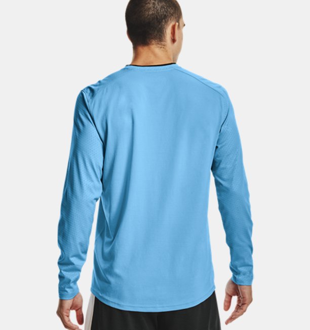 アンダーアーマー メンズ Tシャツ 長袖 ロンT Men's UA Wall Goalkeeper Jersey - Carolina Blue/Black アンダーアーマー メンズ Tシャツ 長袖 ロンT Men's UA Wall