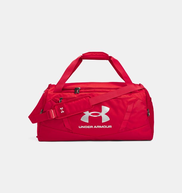 アンダーアーマー メンズ ダッフルバッグ Under Armour UA Undeniable 5.0 MD Duffle Bag - Red/llic Silver