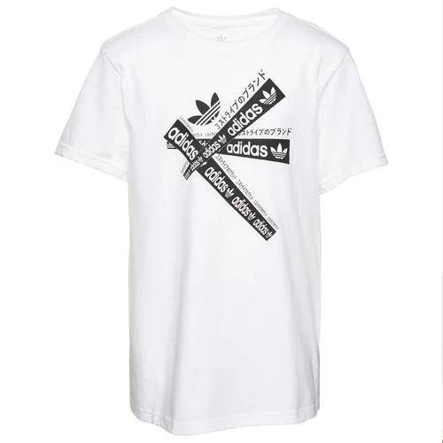 アディダス キッズ Tシャツ 半袖 adidas Taped T-Shirt - White/White