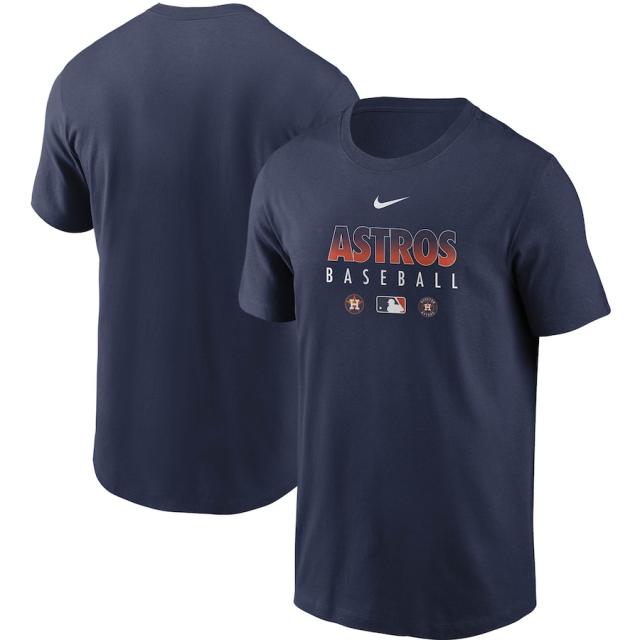 ナイキ メンズ Tシャツ Houston Astros Nike Authentic Collection Team Performance T-Shirt 半袖 navy