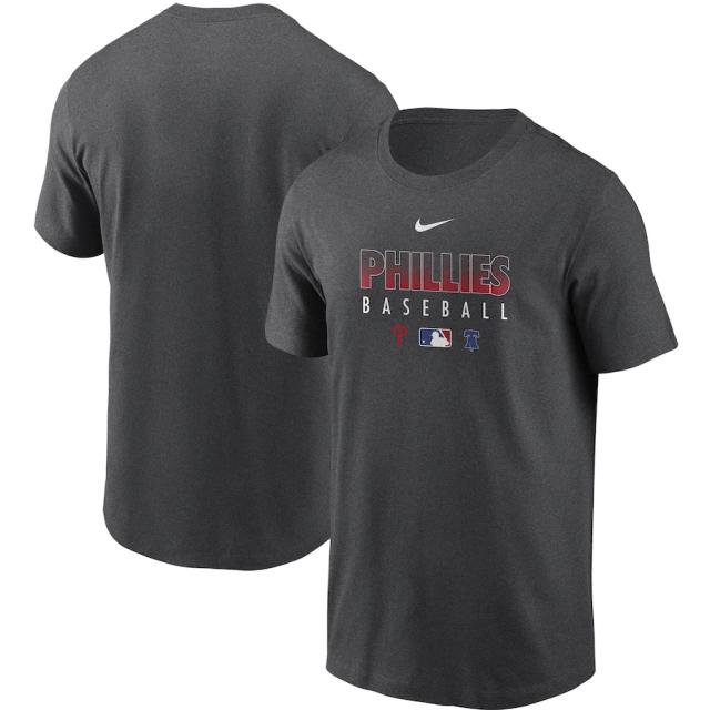 ナイキ メンズ Philadelphia Phillies Nike Authentic Collection Team Performance T-Shirt Tシャツ 半袖 Gray