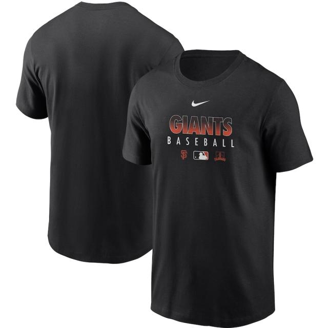ナイキ メンズ San Francisco Giants Nike Authentic Collection Team Performance T-Shirt Tシャツ 半袖 Black