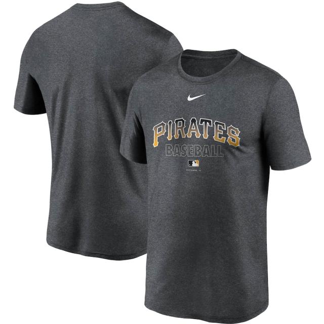 ナイキ メンズ Pittsburgh Pirates Nike Authentic Collection Legend Performance T-Shirt Tシャツ 半袖 Charcoal