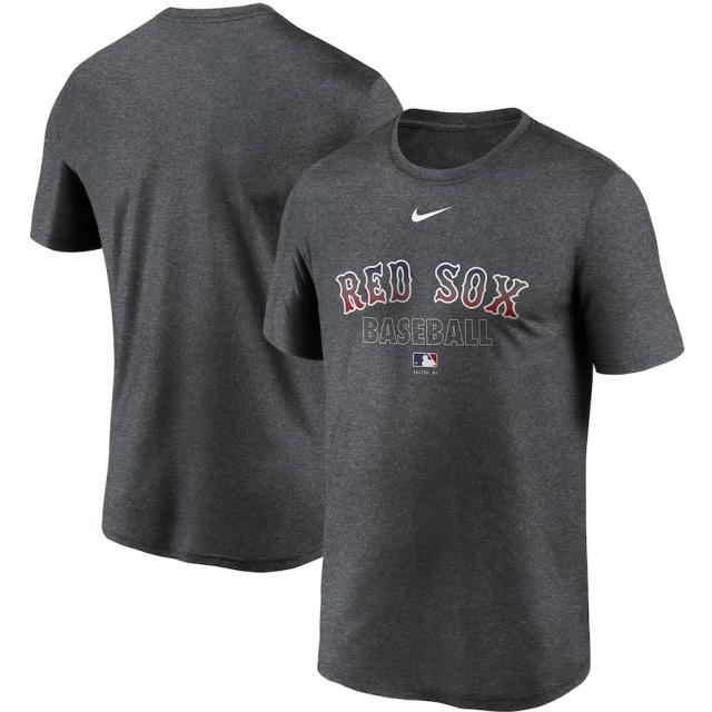 ナイキ メンズ Tシャツ Boston Red Sox Nike Authentic Collection Legend Performance T-Shirt 半袖 Charcoal