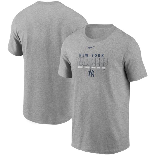 ナイキ メンズ Tシャツ New York Yankees Nike Color Bar T-Shirt 半袖 Gray