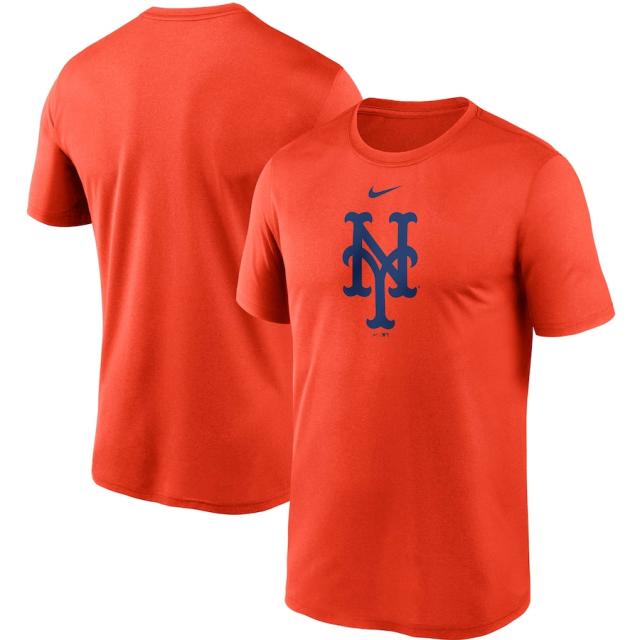 ナイキ メンズ New York Mets Nike Team Large Logo Legend Performance T-Shirt Tシャツ 半袖 Orange