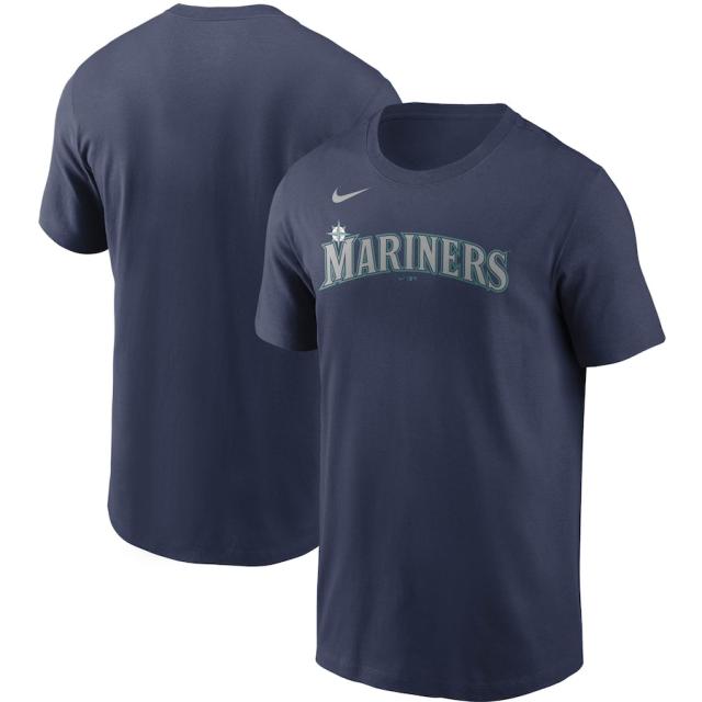 ナイキ メンズ Seattle Mariners Nike Team Wordmark T-Shirt Tシャツ 半袖 Navy