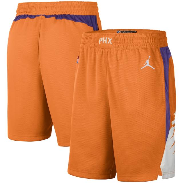ジョーダン メンズ バスパン ハーフパンツ サンズ Phoenix Suns Jordan Brand Orange/White 2020/21 Association Edition Performance Swingman Shorts