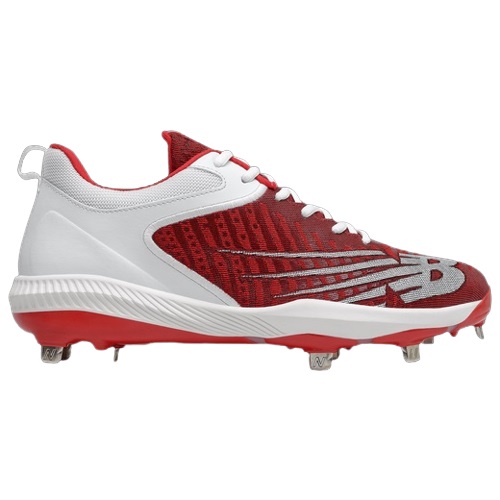 ニューバランス メンズ 野球 スパイク New Balance 4040 V6 Low l - Red/White