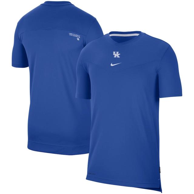 ナイキ メンズ Tシャツ Kentucky Wildcats Nike 2021 Sideline Football Coaches Performance Top - 
