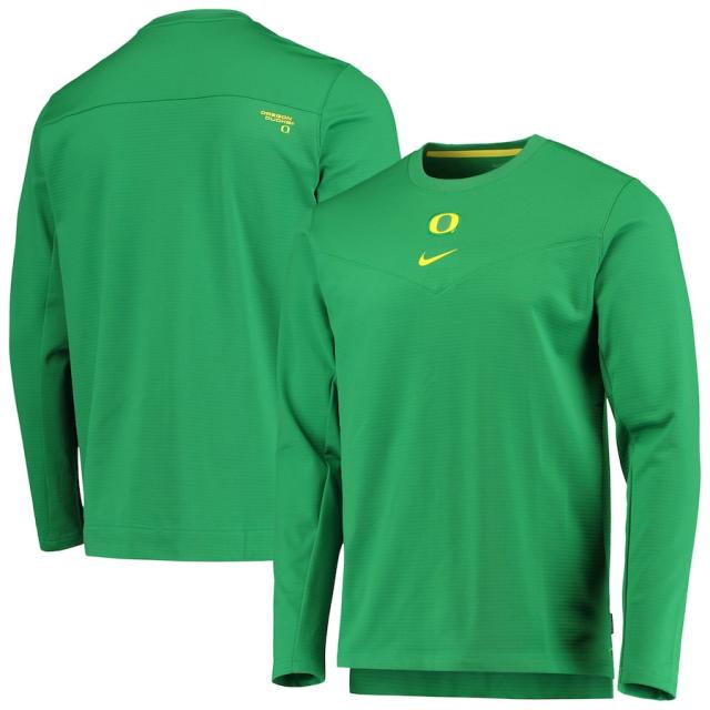 ナイキ メンズ スウェットシャツ Oregon Ducks Nike Football Performance Pullover Sweatshirt - Green