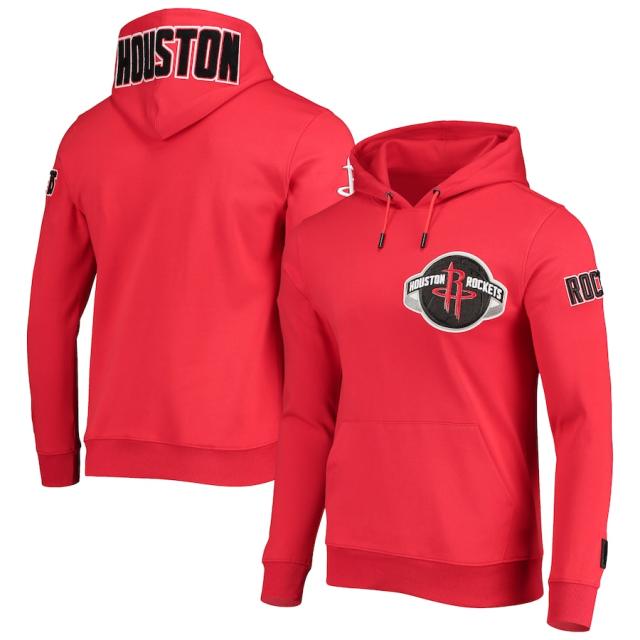 プロスタンダード メンズ パーカー Houston Rockets Pro Standard Chenille Team Pullover Hoodie - Red