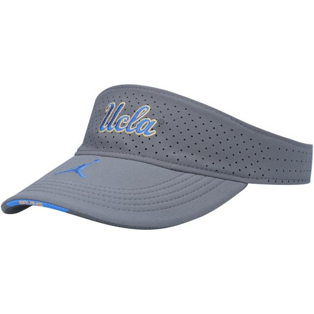 ジョーダン メンズ サンバイザー UCLA Bruins Jordan Brand 2021 Sideline Performance Visor - Gray