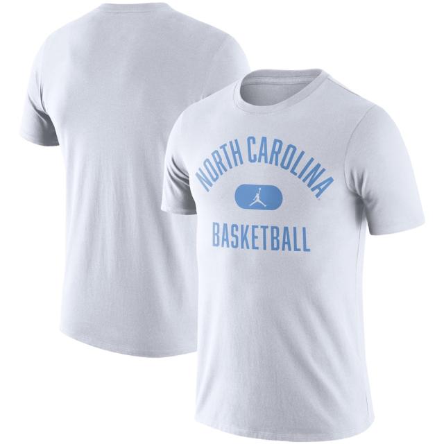 ジョーダン メンズ Tシャツ North Carolina Tar Heels Jordan Brand Team Arch T-Shirt - White