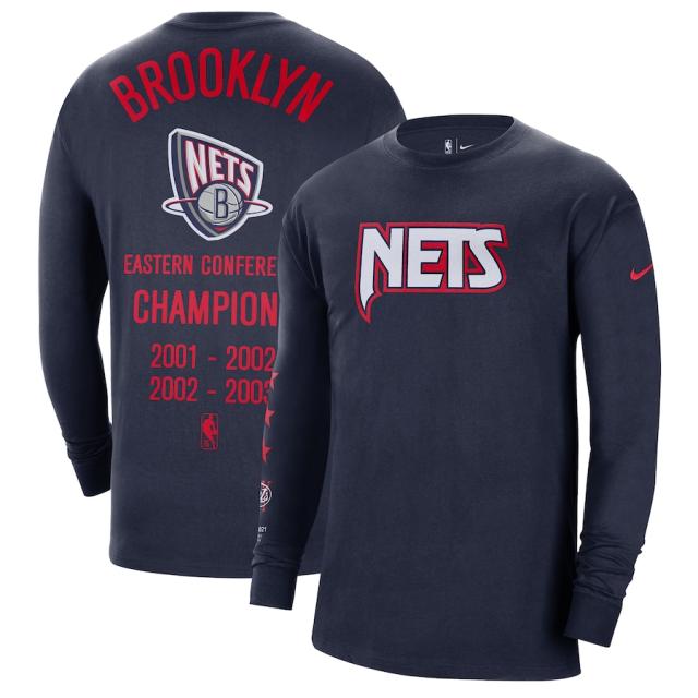 ナイキ メンズ Tシャツ 長袖 ロンT ”Brooklyn Nets