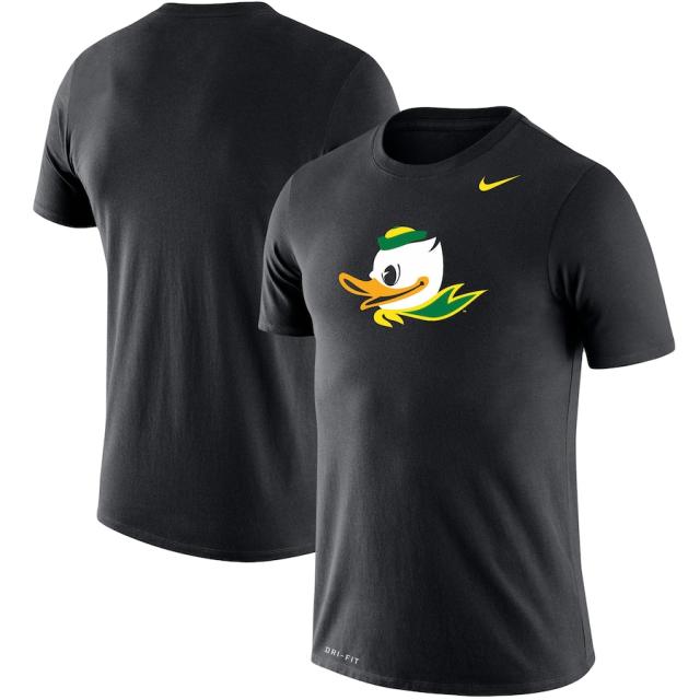ナイキ メンズ Tシャツ Oregon Ducks Nike School Logo Legend Performance T-Shirt - Black