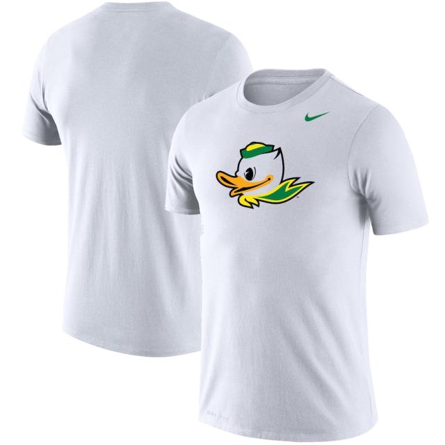 ナイキ メンズ Tシャツ Oregon Ducks Nike School Logo Legend Performance T-Shirt - White