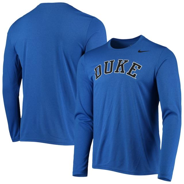 ナイキ メンズ Tシャツ 長袖 ロンT Duke Blue Devils Nike School Logo Performance Legend Long Sleeve T-Shirt - 