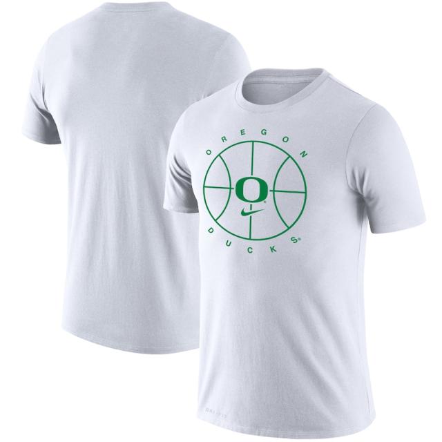 ナイキ メンズ Tシャツ Oregon Ducks Nike Basketball Icon Legend Performance T-Shirt - White