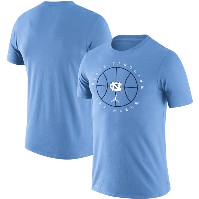 ジョーダン メンズ Tシャツ North Carolina Tar Heels Jordan Brand Basketball Icon Legend Performance T-Shirt - Light Blue
