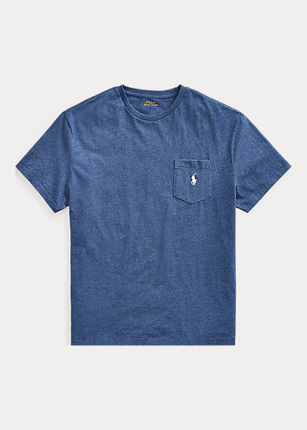 ポロ ラルフローレン メンズ Polo Ralph Laure Classic Fit Pocket T-Shirt Tシャツ 半袖 Derby Blue Heather