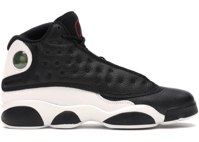 ジョーダン キッズ/レディース バッシュ レトロ１３ Jordan Retro 13 GS スニーカー Black/Gym Red/White