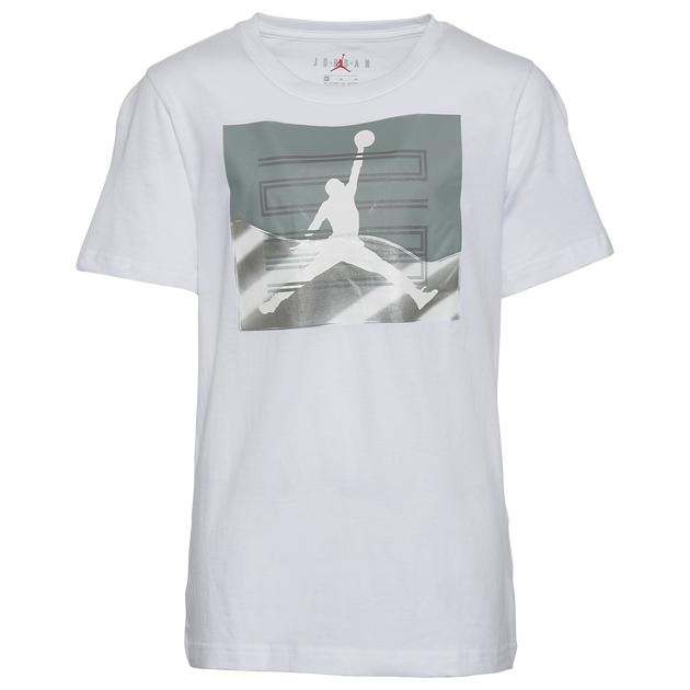 ジョーダン キッズ Tシャツ Jordan AJ11 Carbon Jumpman Short Sleeve T-Shirt - White