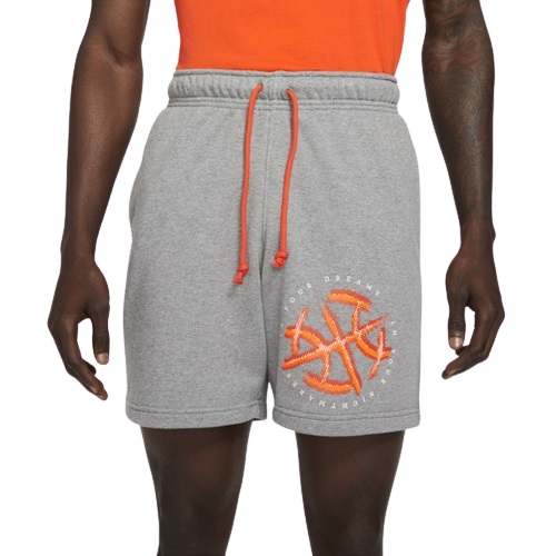 ジョーダン メンズ ハーフパンツ バスパン Jordan Sport DNA HBR Fleece Shorts - Grey/Orange