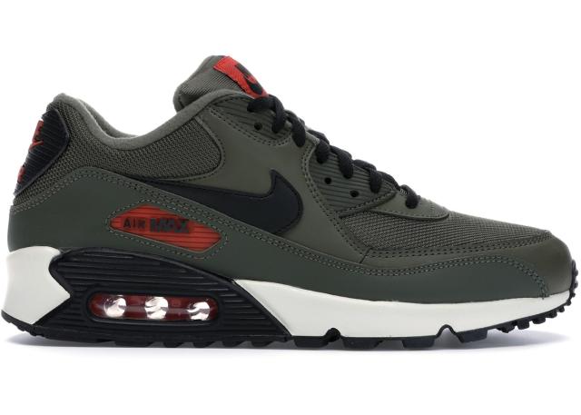ナイキ メンズ Nike Air Max 90 スニーカー MEDIUM OLIVE/BLACK-TEAM ORANGE-CARGO KHAKI-BLACK-SAIL エアマックス９０