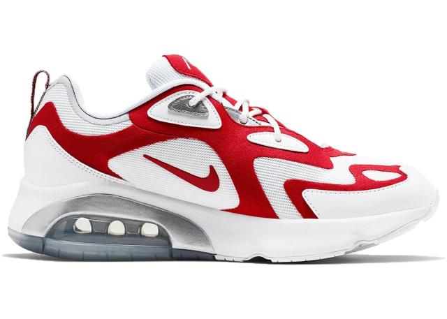 ナイキ メンズ Nike Air Max 200 エアマックス２００ スニーカー White/University Red/llic Silver