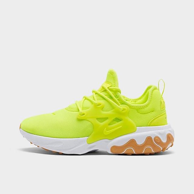 ナイキ メンズ ランニングシューズ Nike React Presto スニーカー Volt/Volt/White/Gum Light Brown