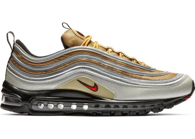ナイキ メンズ エアマックス９７ Air Max 97 Silver Gold  スニーカー LLIC SILVER/UNIVERSITY RED-LLIC GOLD-BLACK