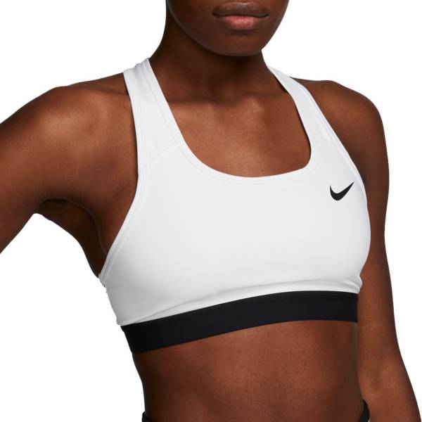ナイキ レディース スポーツブラ Nike Pro Swoosh Medium-Support Sports Bra フィットネス ヨガ WHITE