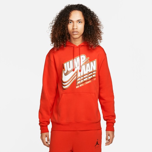 ナイキ メンズ パーカー Nike Jumpman Core Fleece Pullover - Red/White