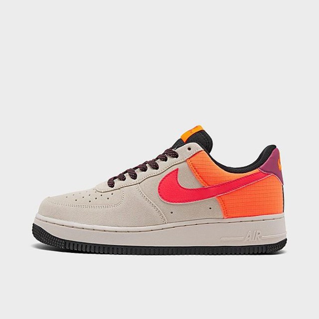 ナイキ メンズ エア フォース１ Nike Air Force 1 LV8 スニーカー Light Orewood Brown/Laser Crimson