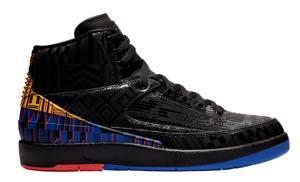 ジョーダン メンズ Air Jordan 2 “BHM” スニーカー バッシュ レトロ Black/llic Gold/Hyper Cobalt
