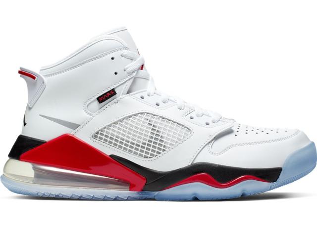 ジョーダン メンズ マーズ２７０ Jordan Mars 270 バッシュ White/Reflective Silver/Fire Red/Black