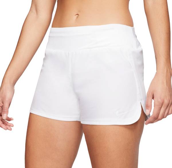 ナイキ レディース ショーツ Nike Women's Dri-FIT 3'' Running Shorts フィットネス ランニングウェア WHITE