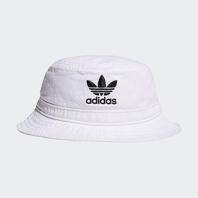 アディダス オリジナルス メンズ ハット adidas Originals Washed Bucket Hat 帽子 White/Black